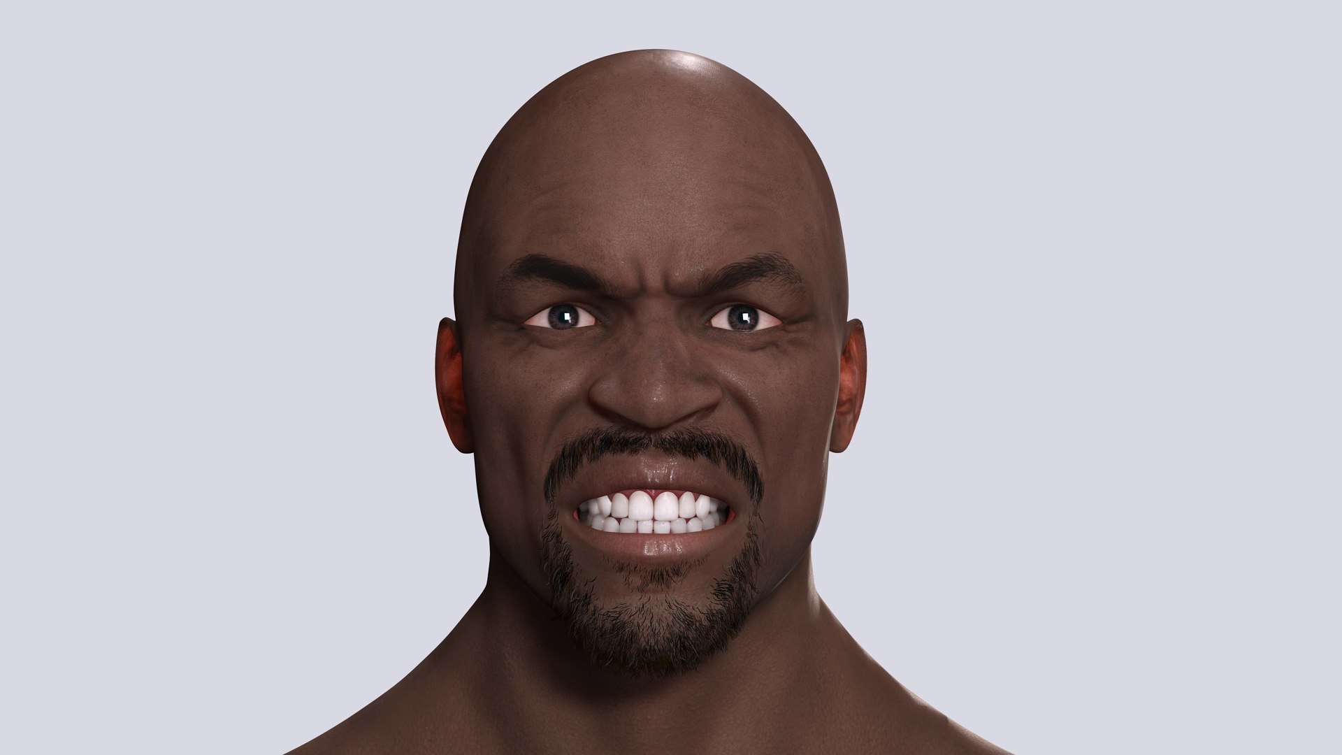 3D Model Terry Crews Realistic African American Man Low-poly ...