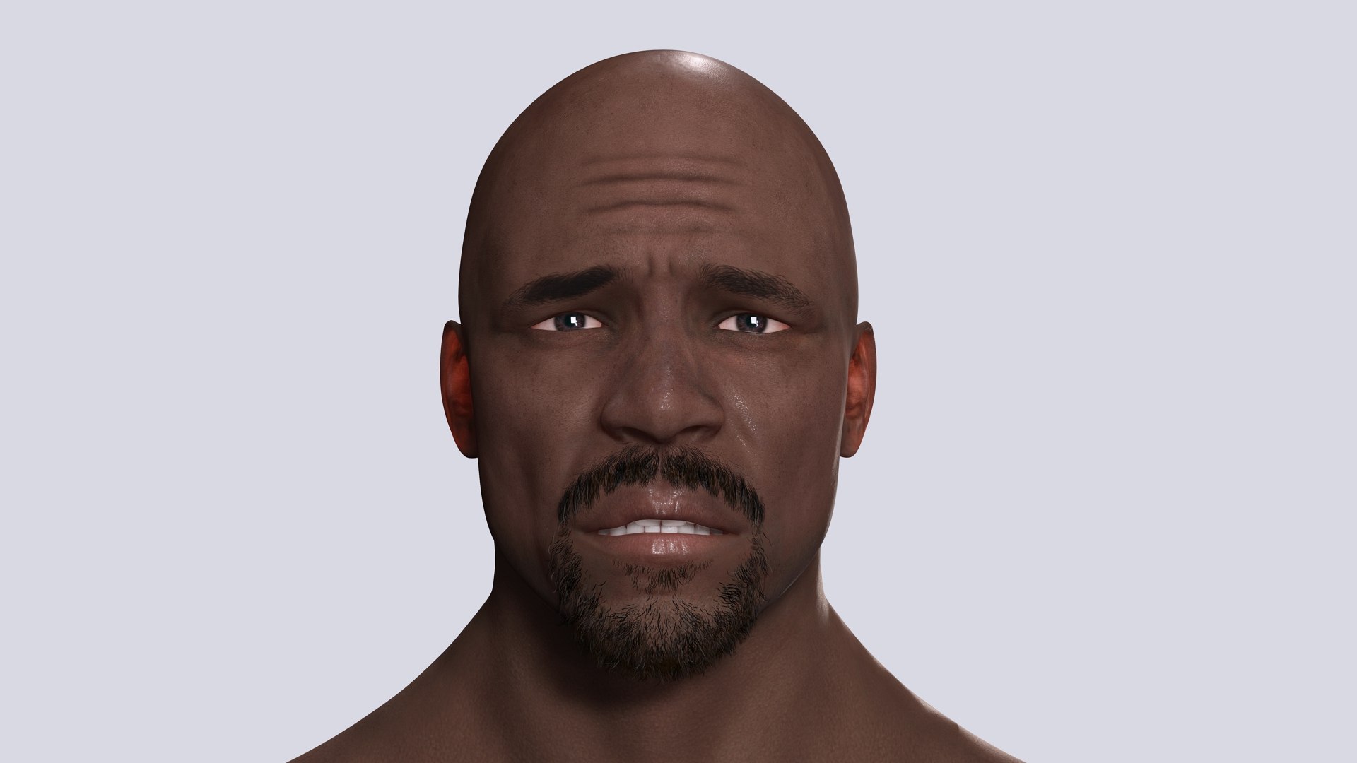 3D Model Terry Crews Realistic African American Man Low-poly ...
