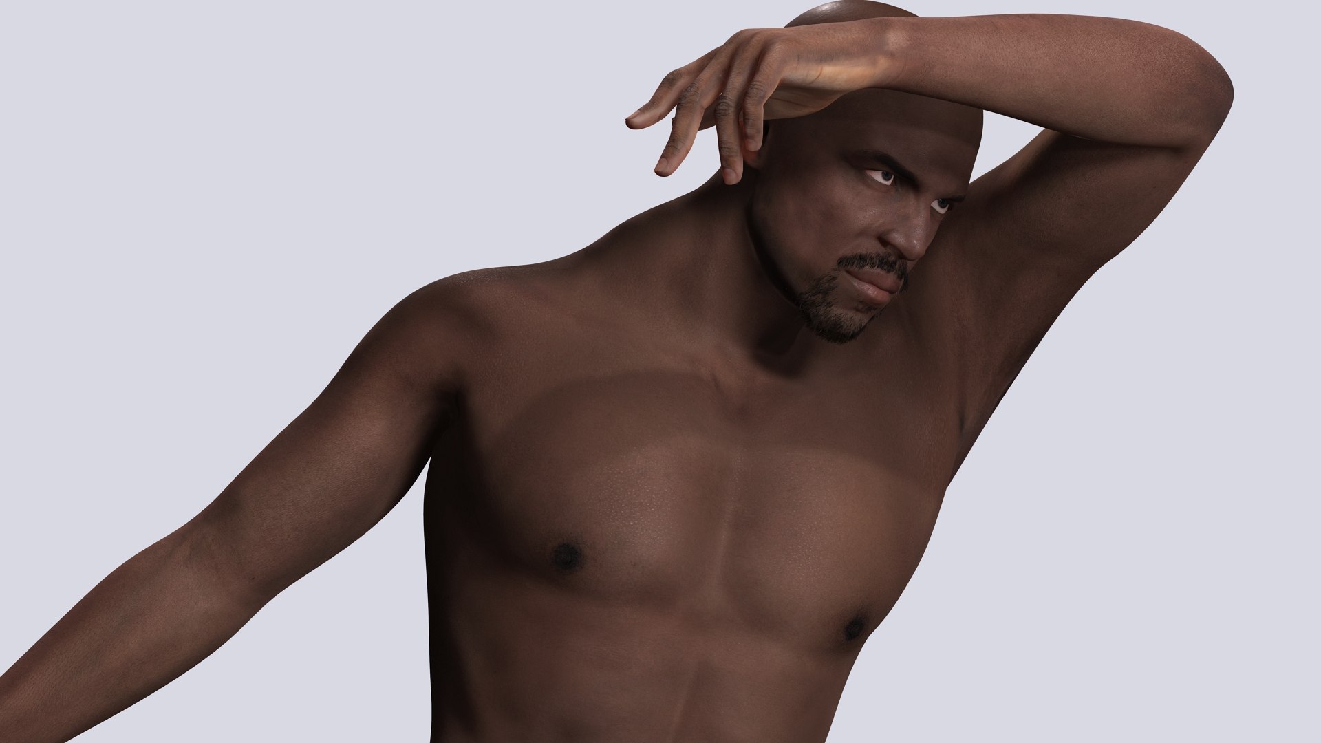 3D Model Terry Crews Realistic African American Man Low-poly ...