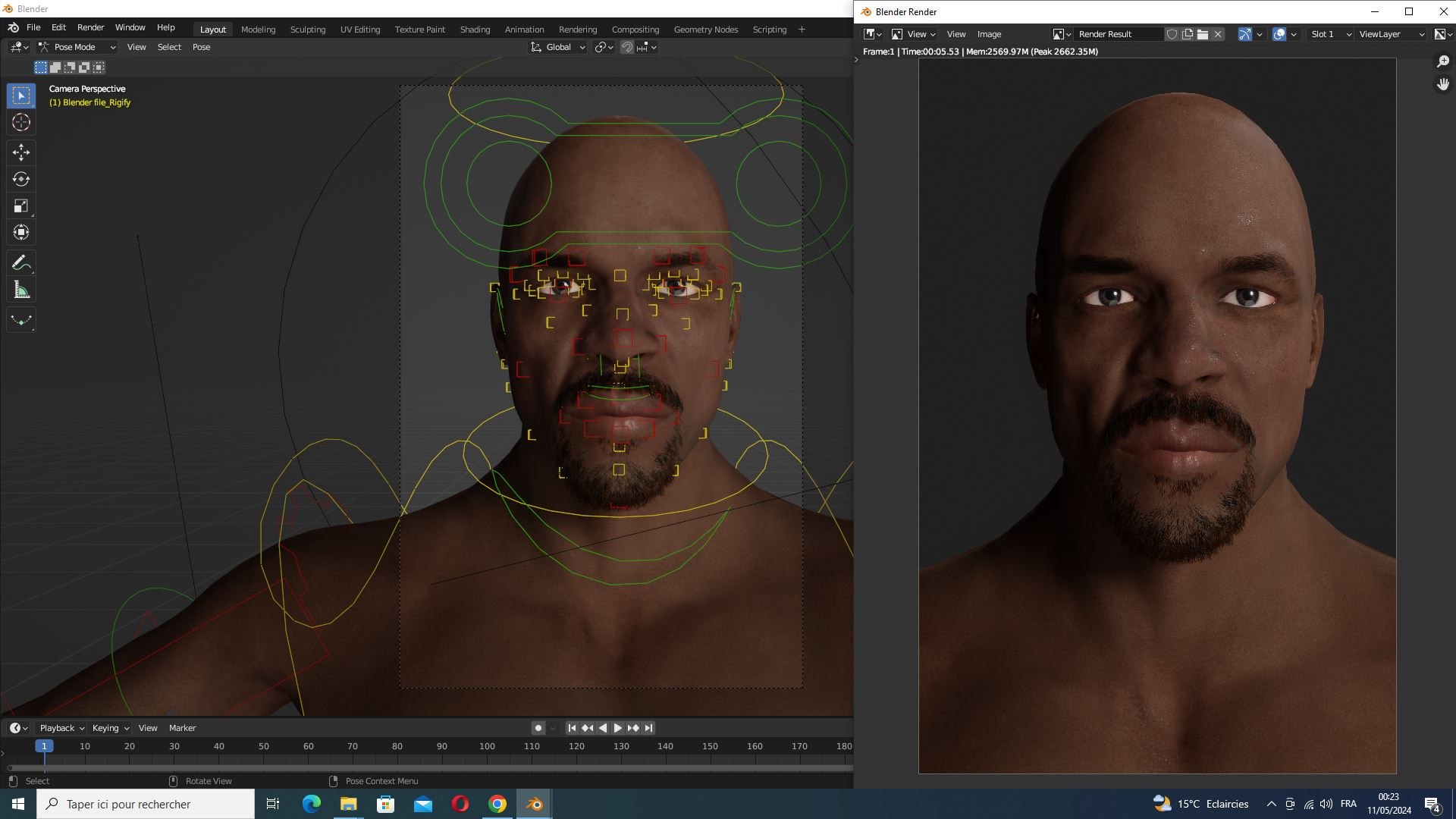 3D Model Terry Crews Realistic African American Man Low-poly ...