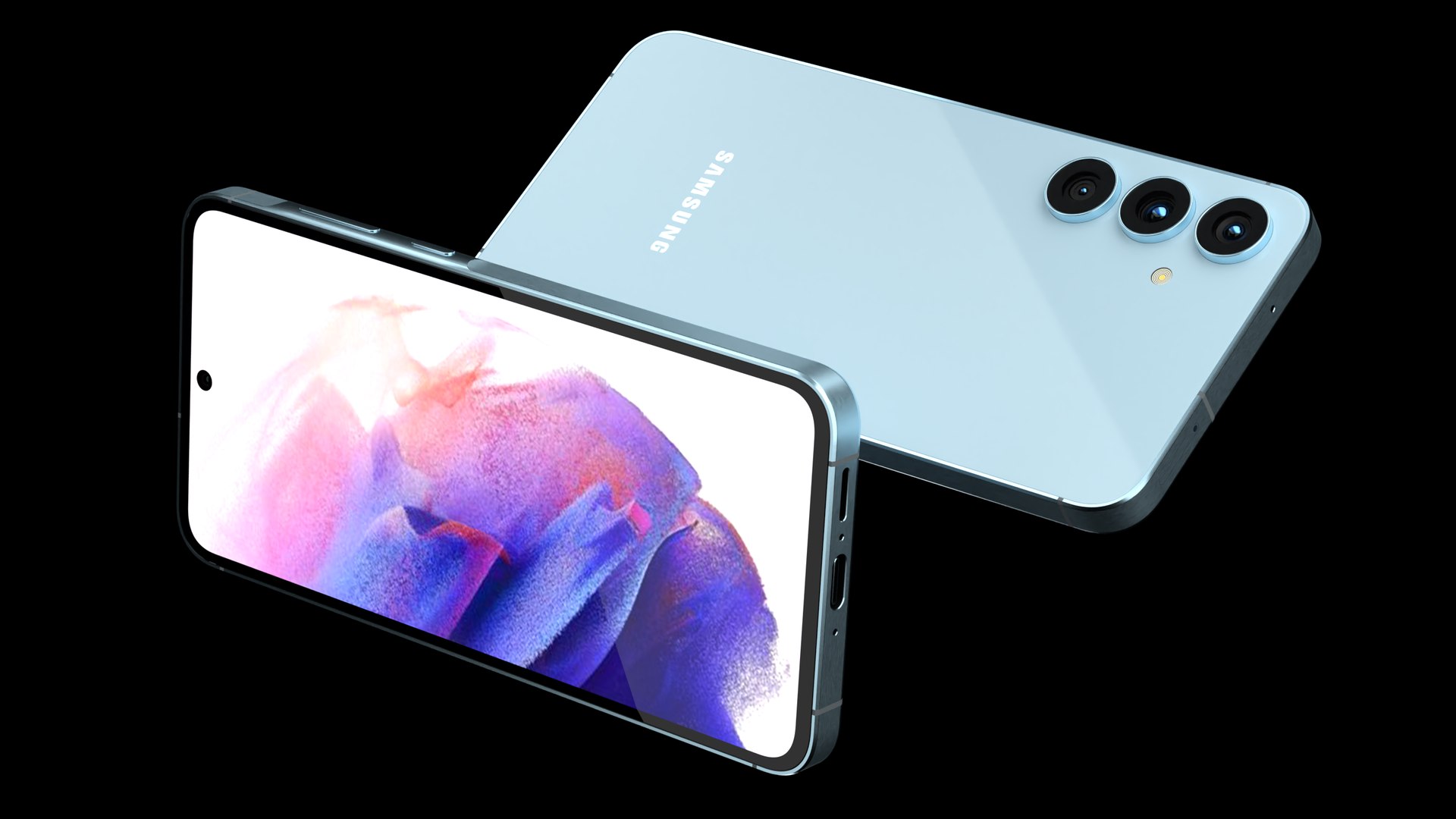 Samsung Galaxy A55 Awesome Iceblue 3D Model - TurboSquid 2187933