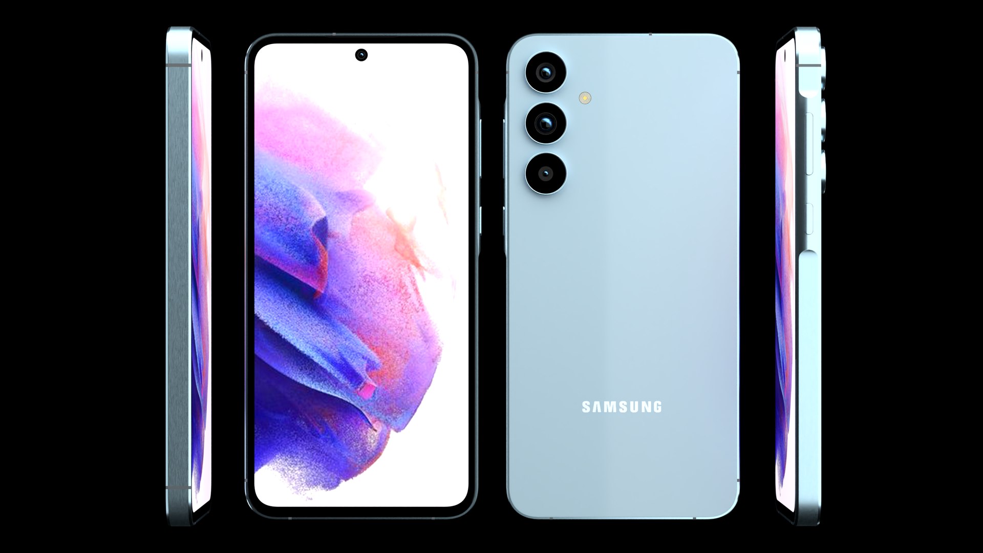 Samsung Galaxy A55 Awesome Iceblue 3D Model - TurboSquid 2187933