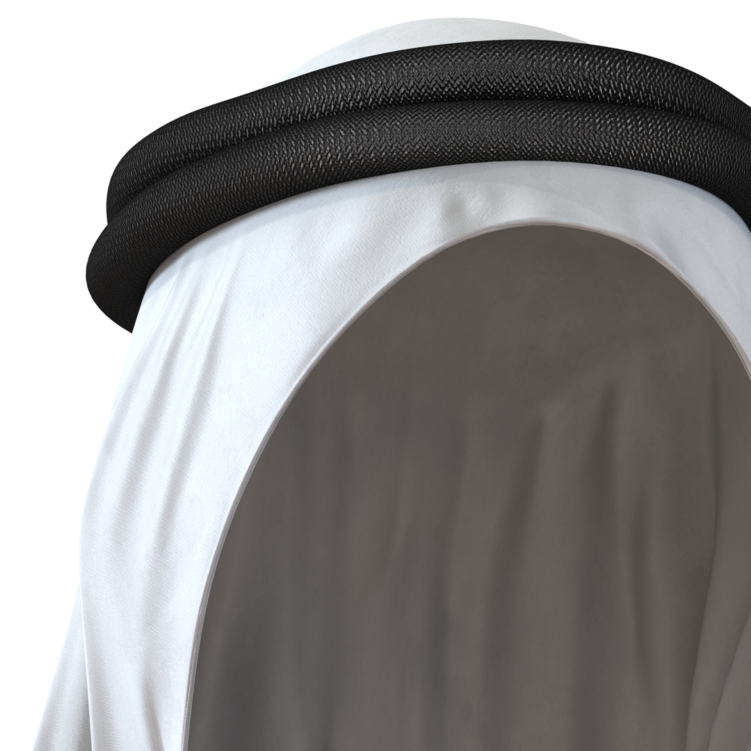 3d traditional arabic hat model