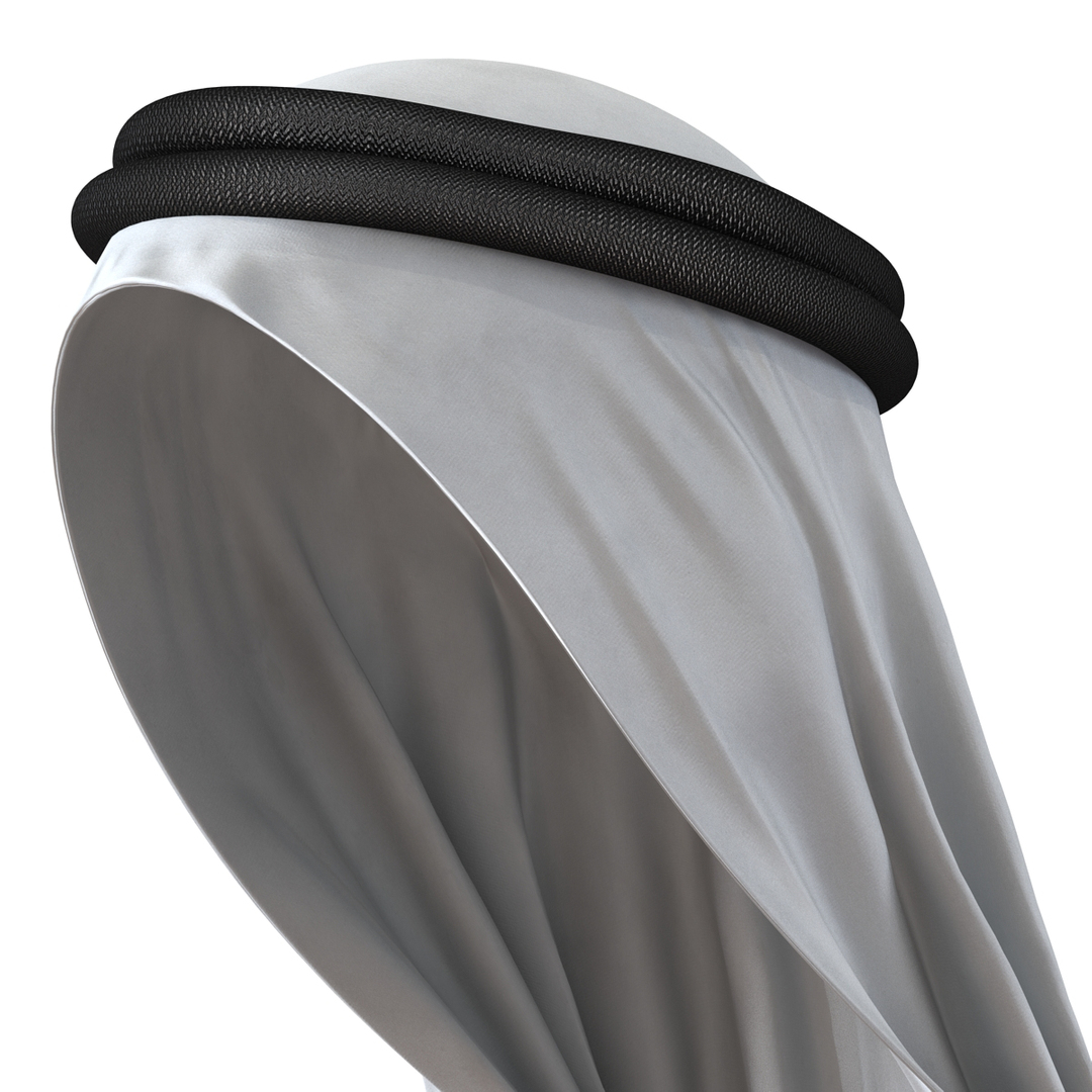 3d traditional arabic hat model