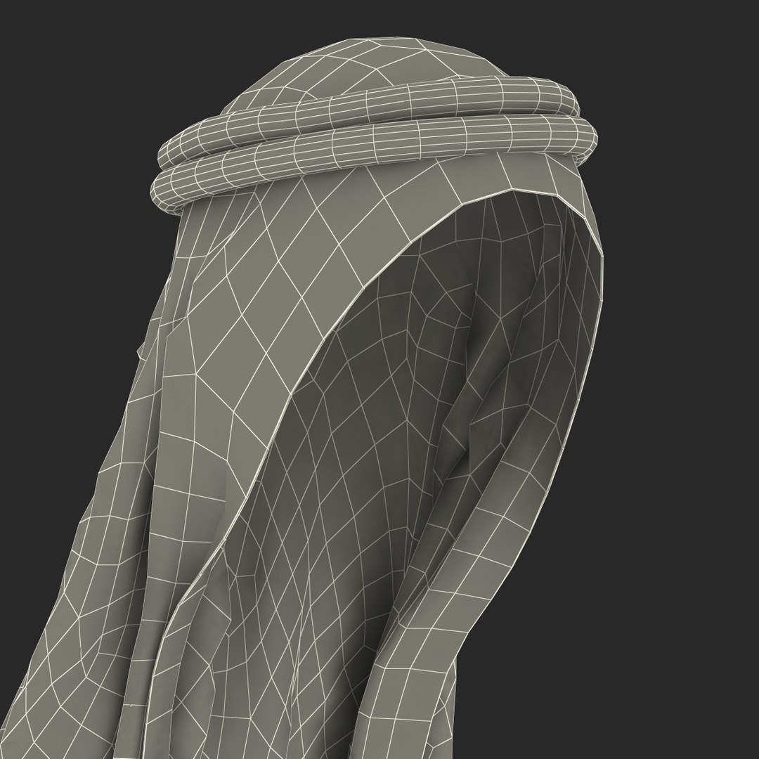 3d traditional arabic hat model