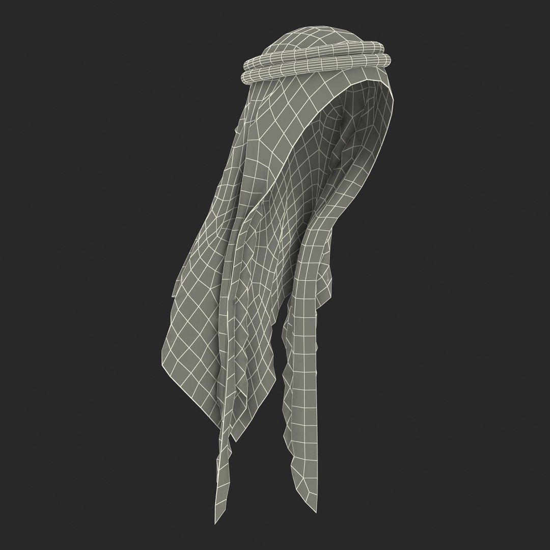 3d traditional arabic hat model