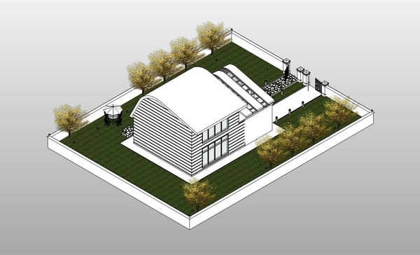 Amorphous villa exterior revit 3D - TurboSquid 1383085
