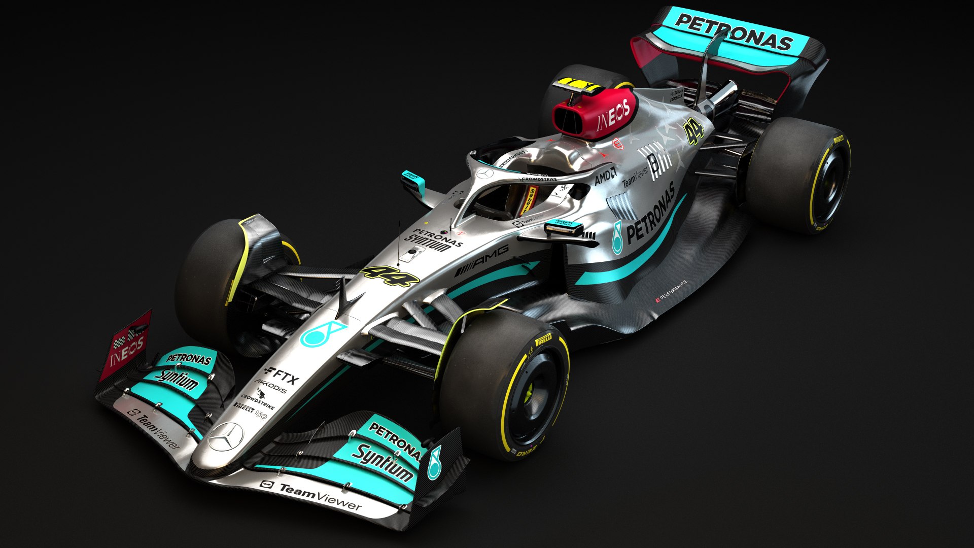 3D F1 Mercedes W13 2022 Model - TurboSquid 1884554