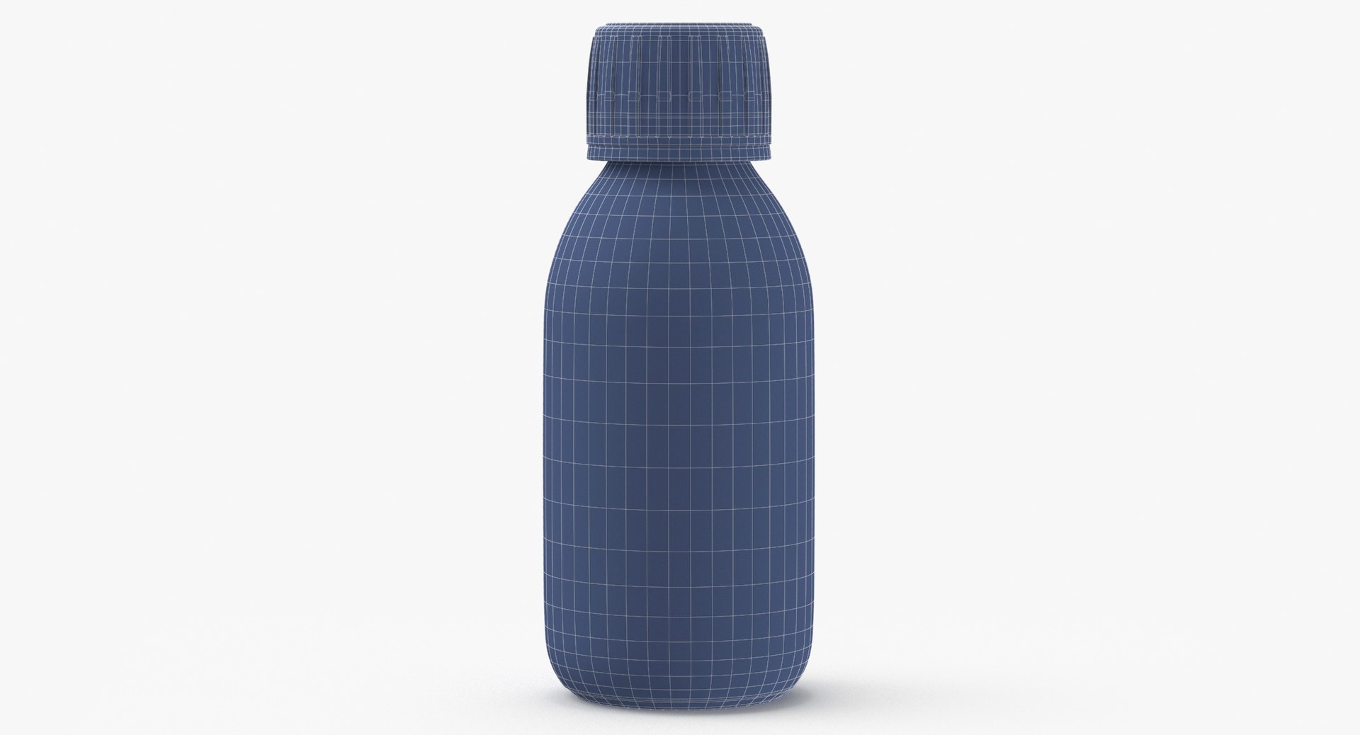 3d Glass Syrup Bottle 125ml Turbosquid 2019651