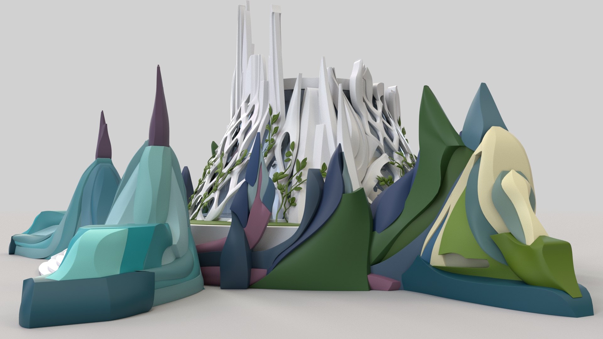 Metaverse Palace X2 Concept 3D Model - TurboSquid 1981890
