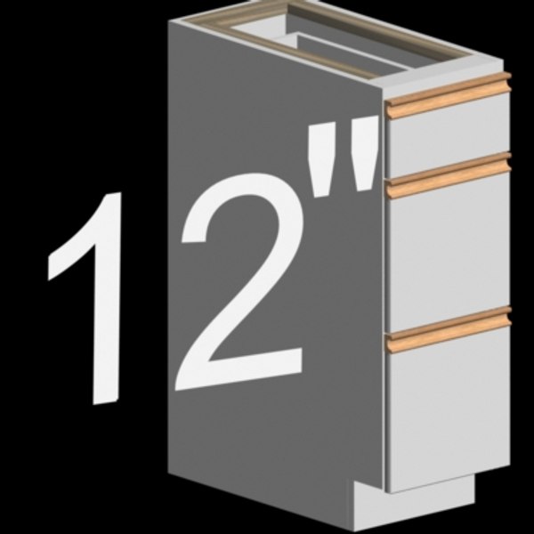 12 inch kitchen base 3d model