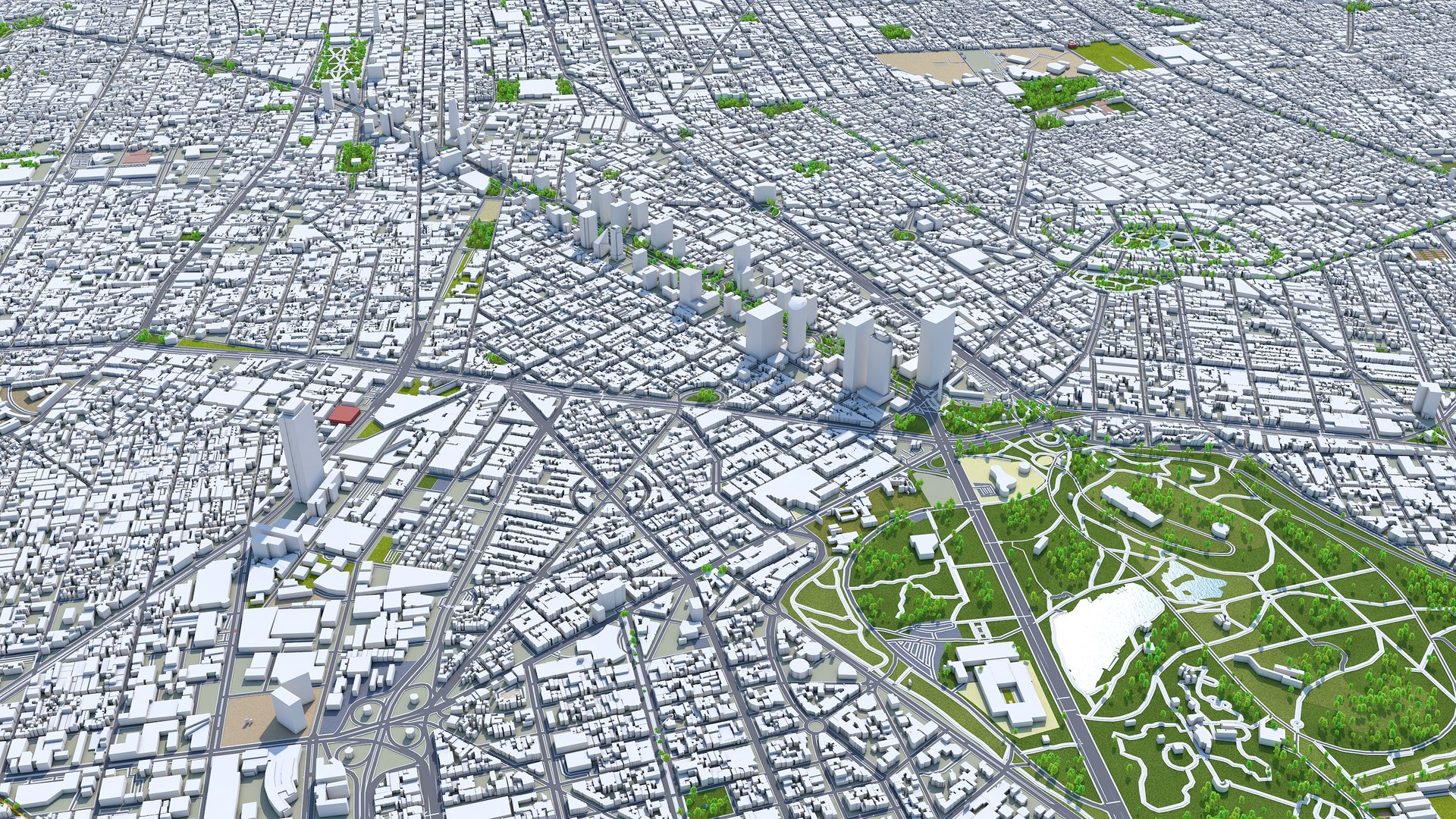 3D Model Mexico City Downtown - TurboSquid 1926845