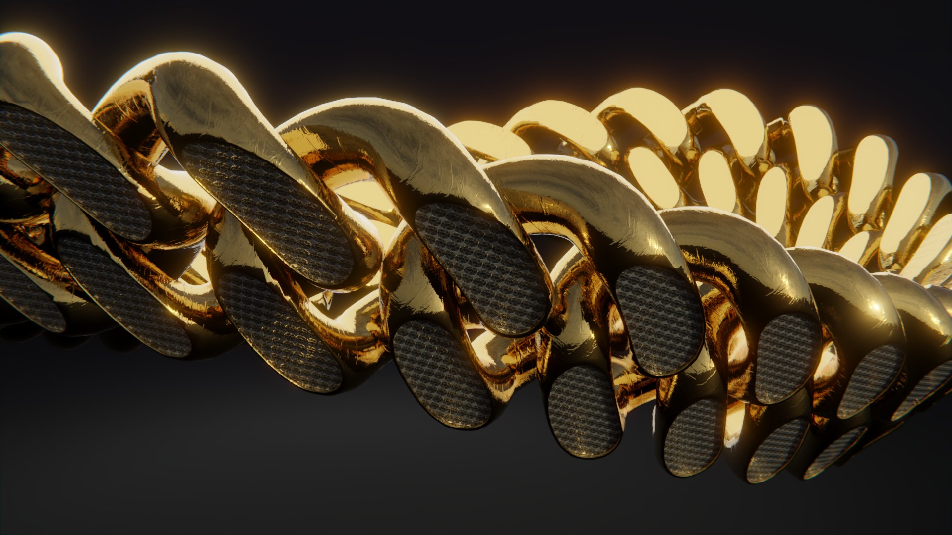 Large Gold Diamond Link Chain 3D Model - TurboSquid 1833251