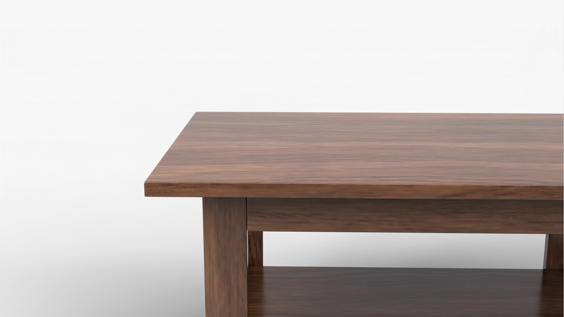 Coffee Table 2 - Walnut Wood 3D Model - TurboSquid 2042100