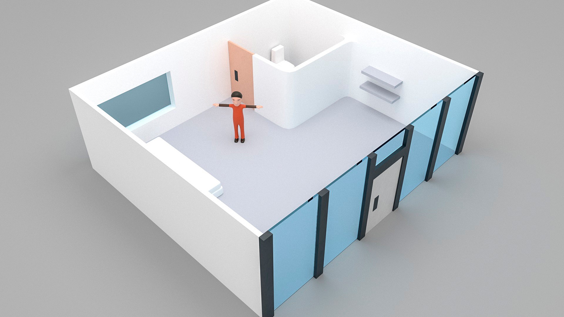 3D LowPoly Prision Cell - TurboSquid 2261807