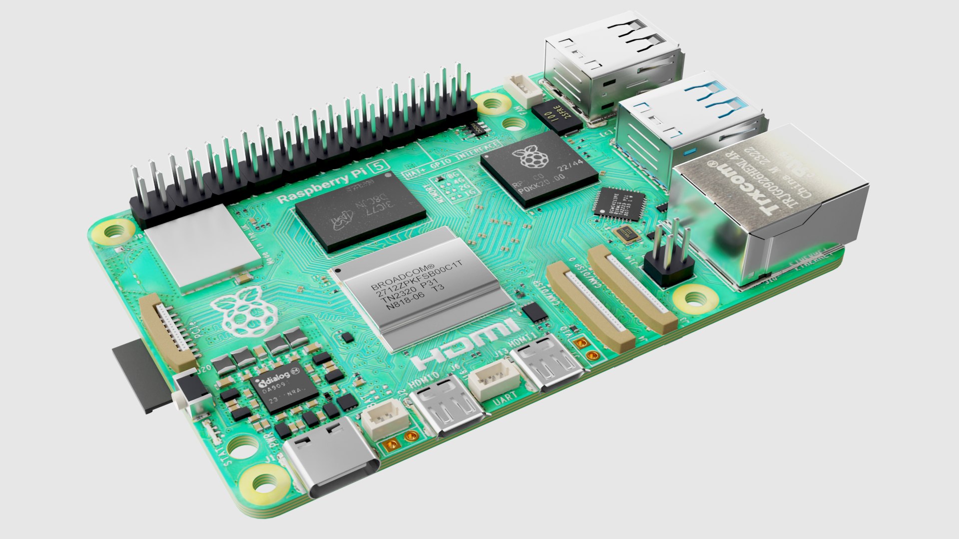 3D Raspberry Pi 5 Model - TurboSquid 2138460
