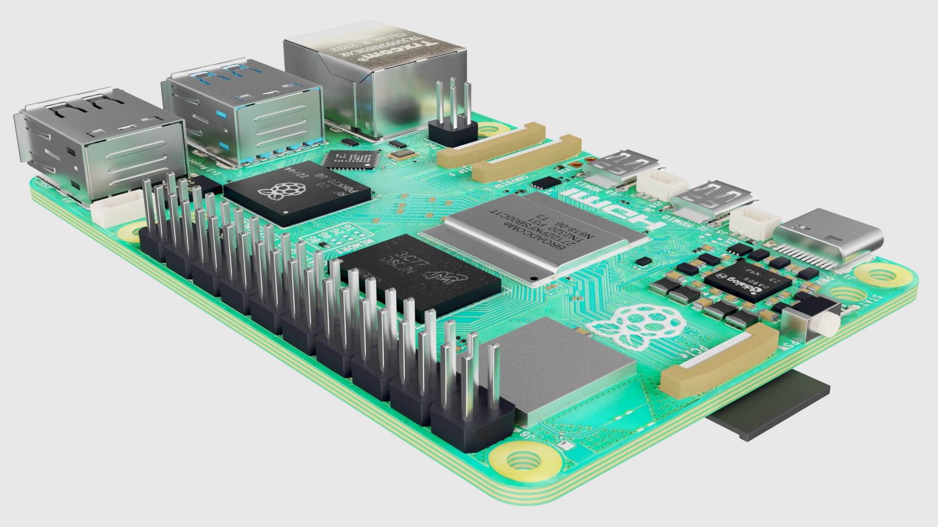 3D Raspberry Pi 5 Model - TurboSquid 2138460