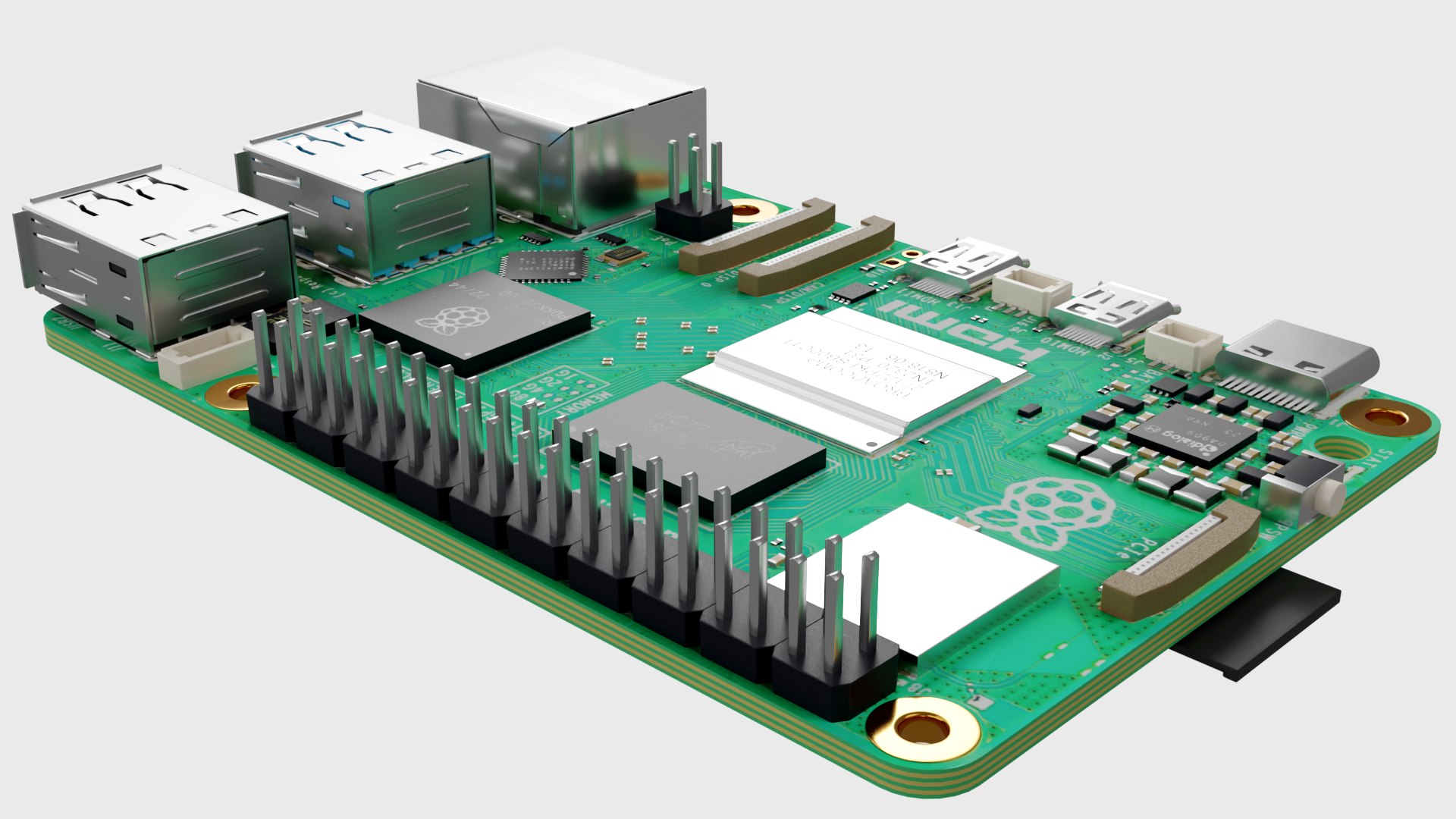 3D Raspberry Pi 5 Model - TurboSquid 2138460