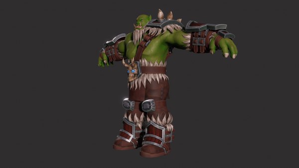 modelo 3d Personaje del juego orco estilizado 3D Rigged - TurboSquid ...