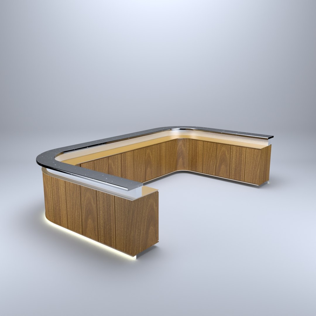 3D Reception Table Model - TurboSquid 1544225