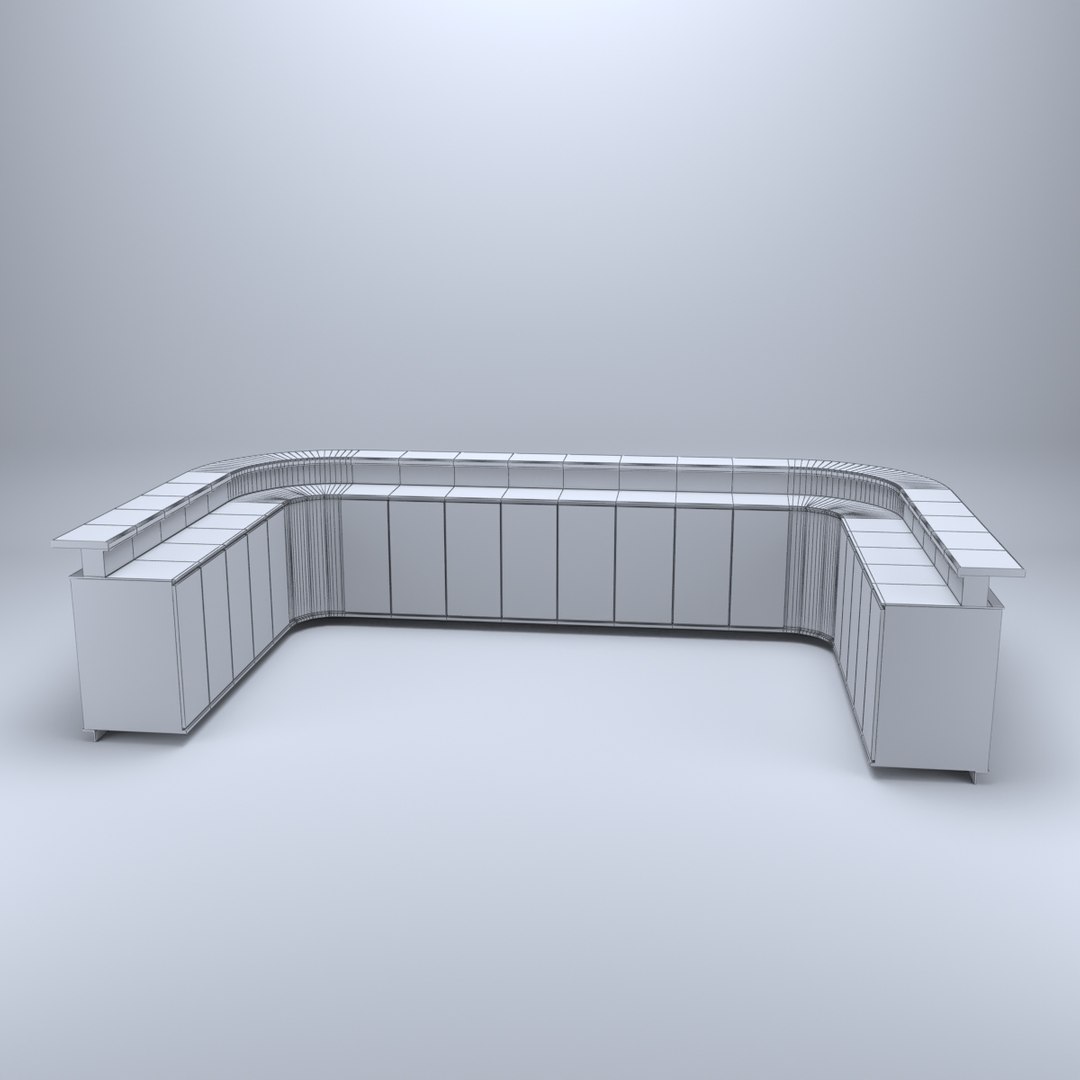 3D Reception Table Model - TurboSquid 1544225