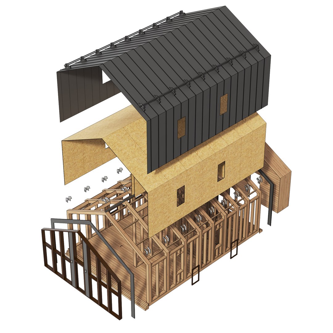 Barn House N2 3D Model - TurboSquid 2080435