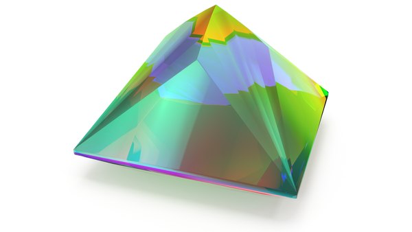 Princess Cut Mystic Topaz 3D model - TurboSquid 1858996