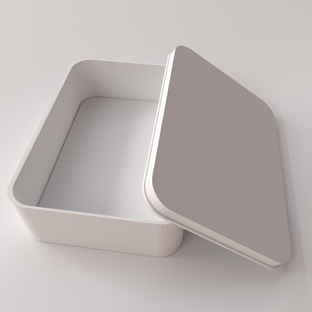 3D Rectangle Tin Can Model - TurboSquid 1846319