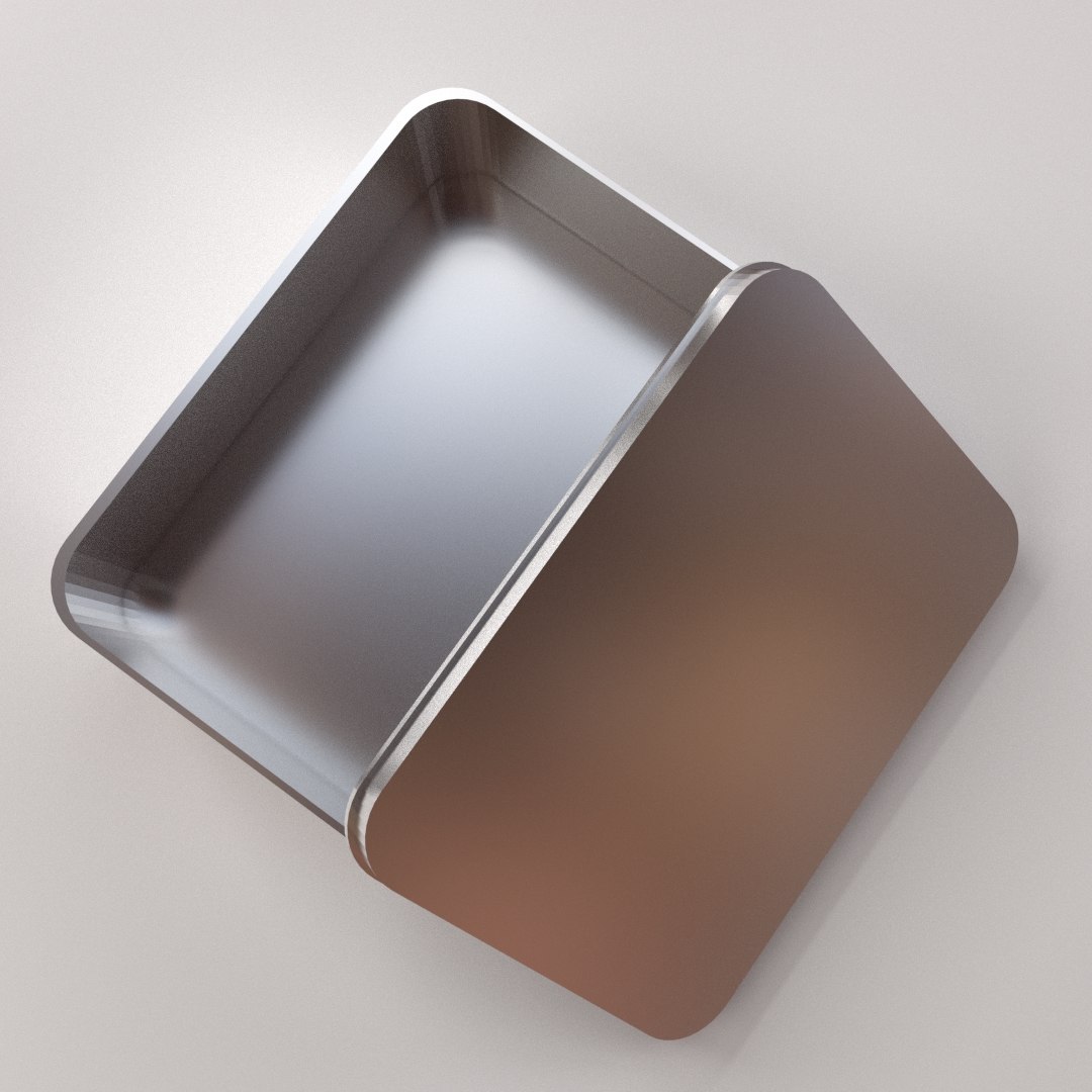 3D Rectangle Tin Can Model - TurboSquid 1846319