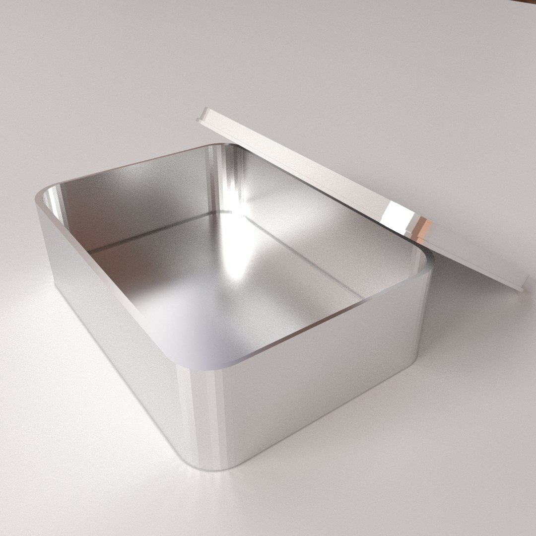 3D Rectangle Tin Can Model - TurboSquid 1846319