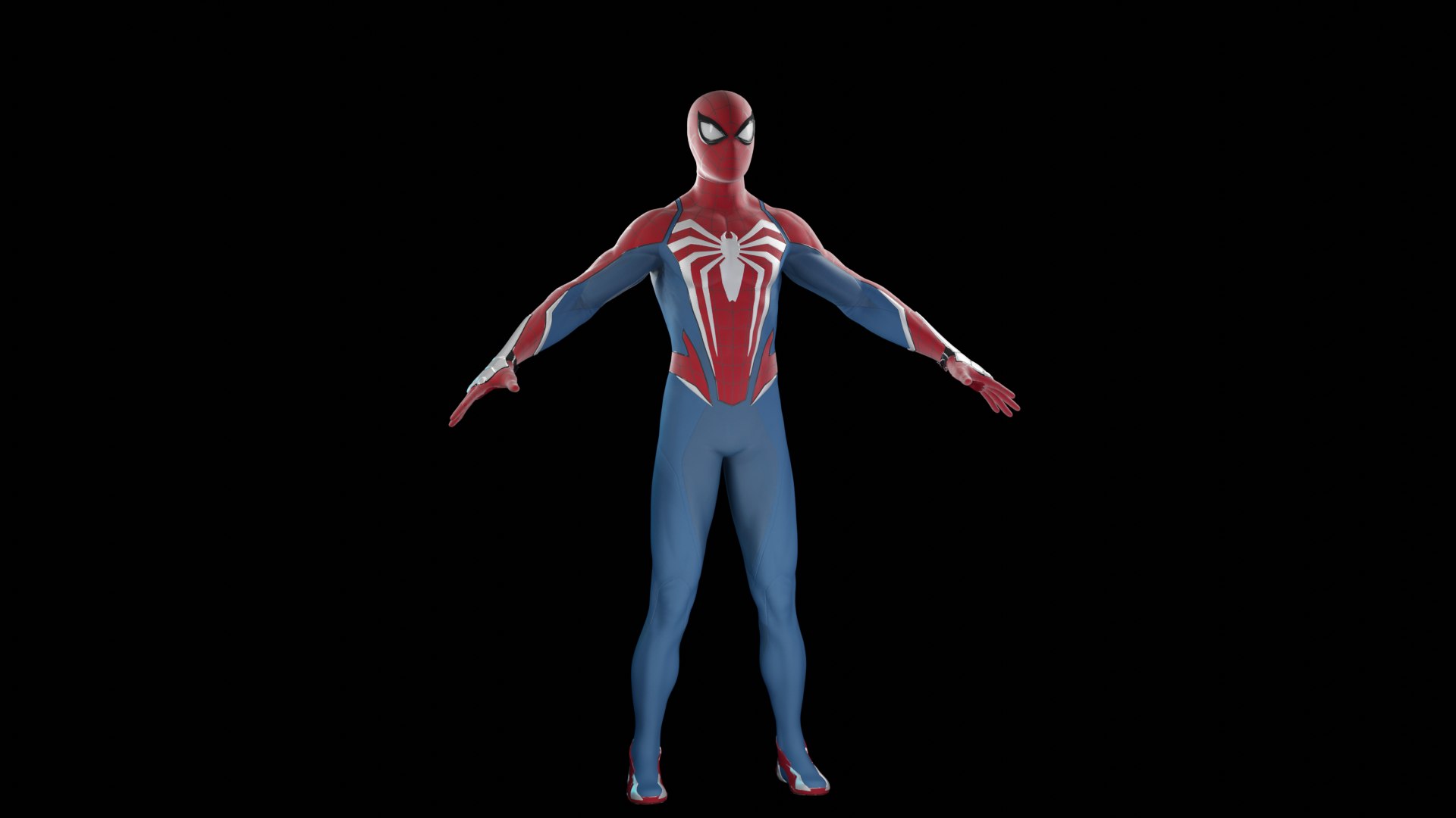 3D SpiderMan Game Ready 3D Model High Detail Rigged For Animation ...