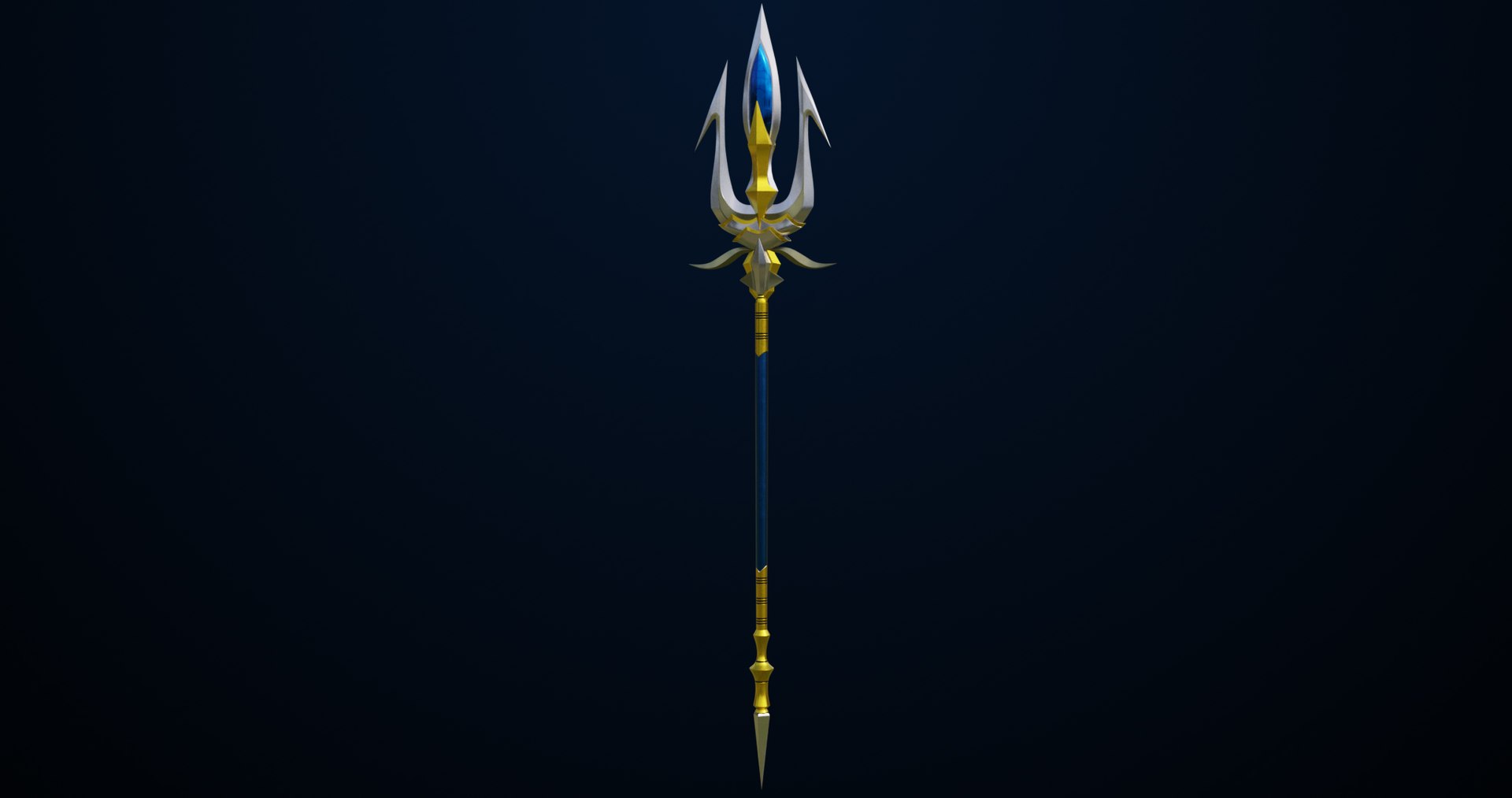 6 Fantasy Trident Collection All PBR Unity UE Textures 3D Model ...