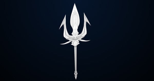 modelo 3d 6 Colección Fantasy Trident Todas las texturas PBR Unity UE ...