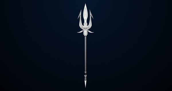 modelo 3d 6 Colección Fantasy Trident Todas las texturas PBR Unity UE ...