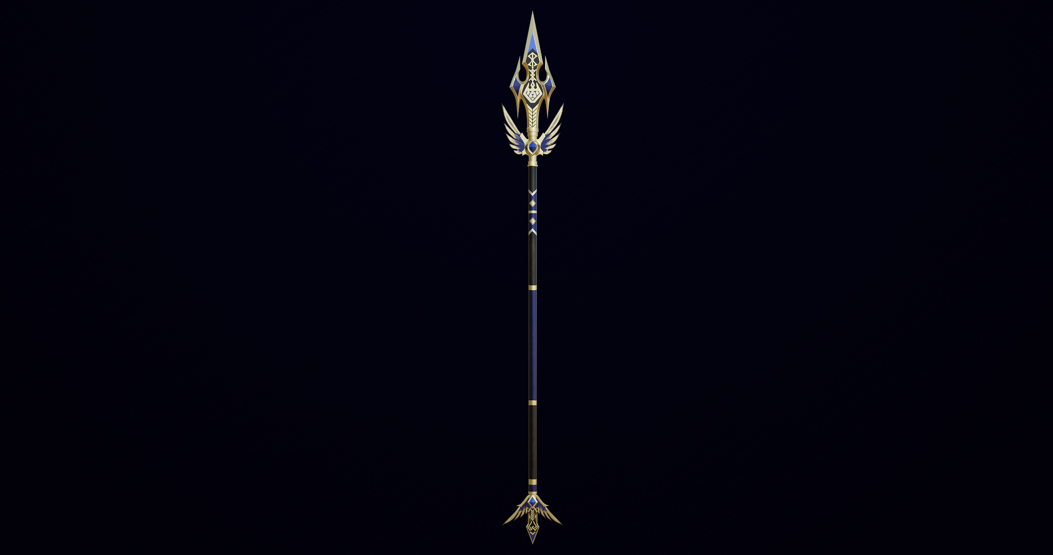modelo 3d 6 Colección Fantasy Trident Todas las texturas PBR Unity UE ...