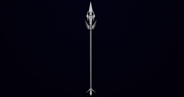 modelo 3d 6 Colección Fantasy Trident Todas las texturas PBR Unity UE ...