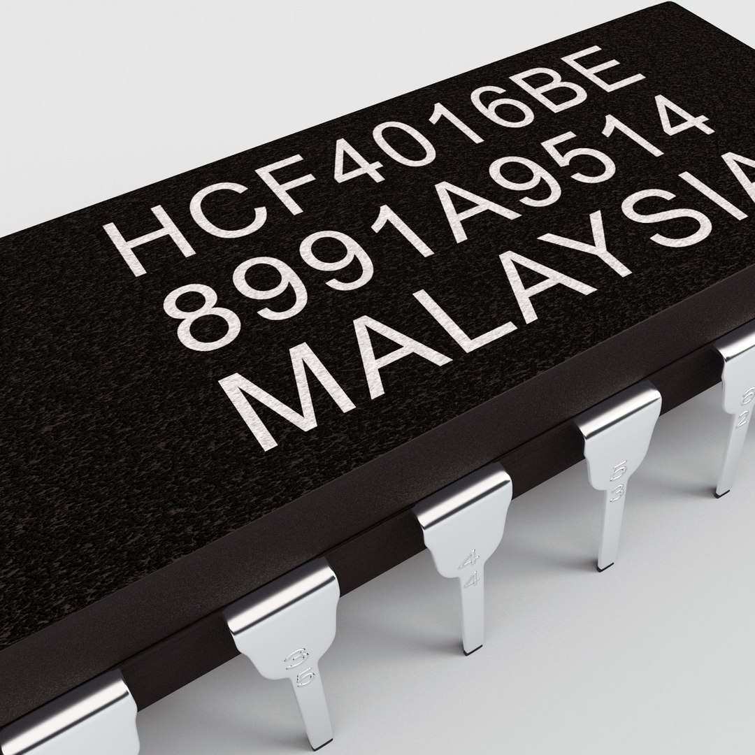 3d Model Chip Modelled