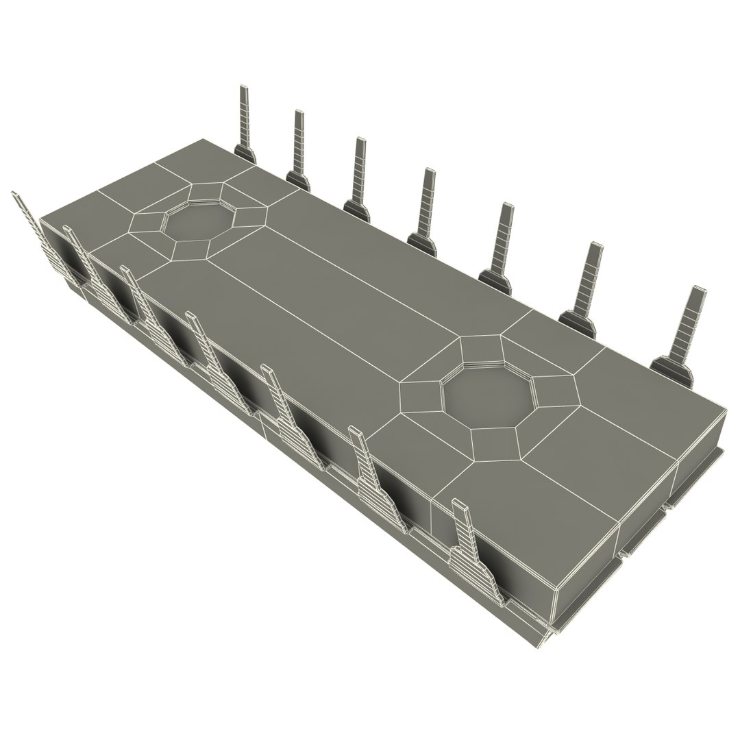 3d Model Chip Modelled