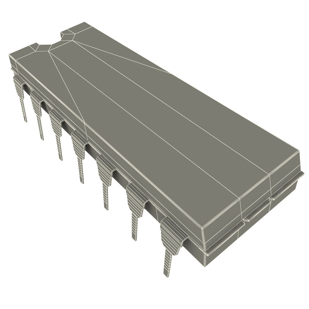 3d Model Chip Modelled