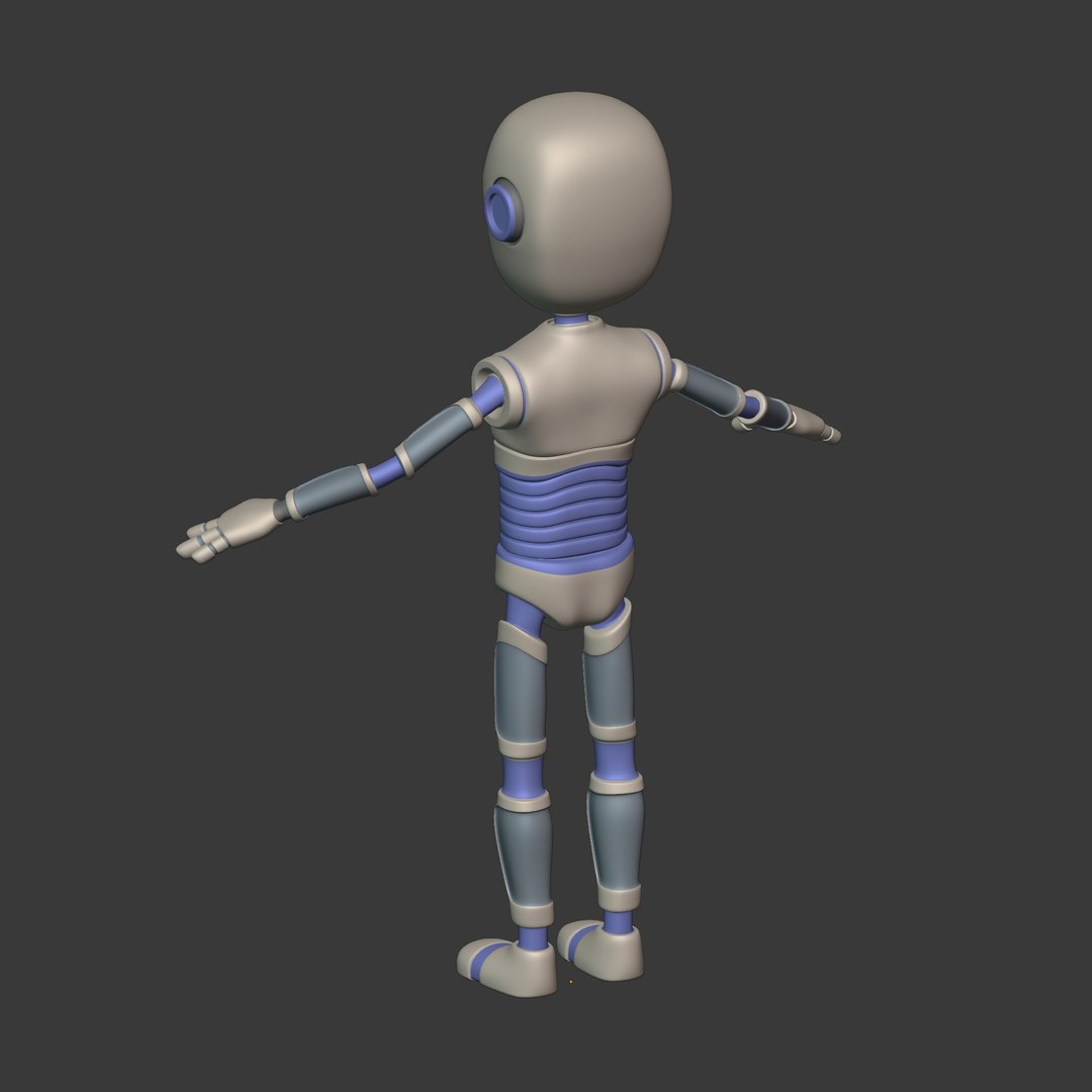 Cartoon Android Robot 3D - TurboSquid 1787930