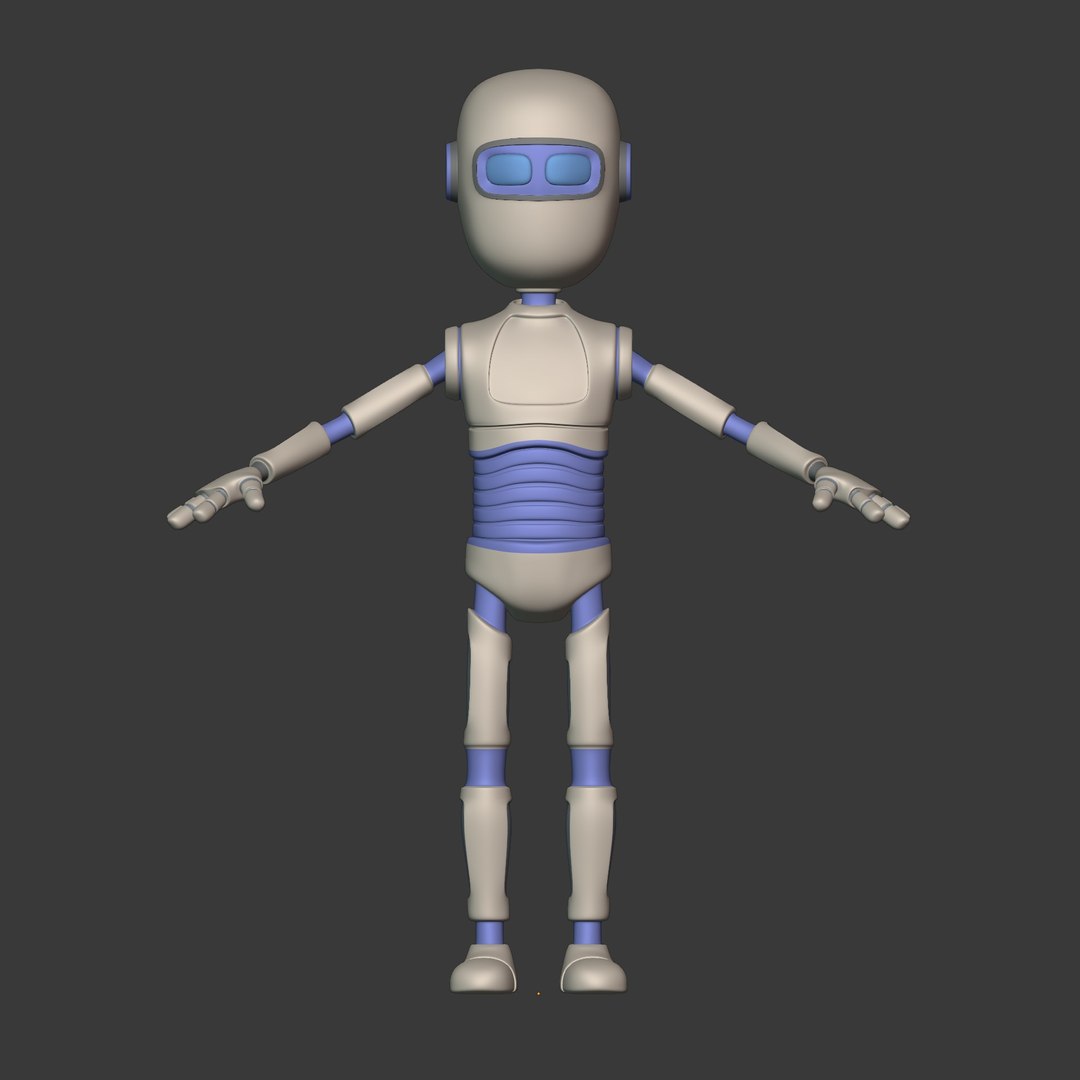 Cartoon Android Robot 3D - TurboSquid 1787930