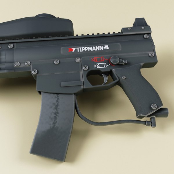 paintball marker tippmann x7 3d model