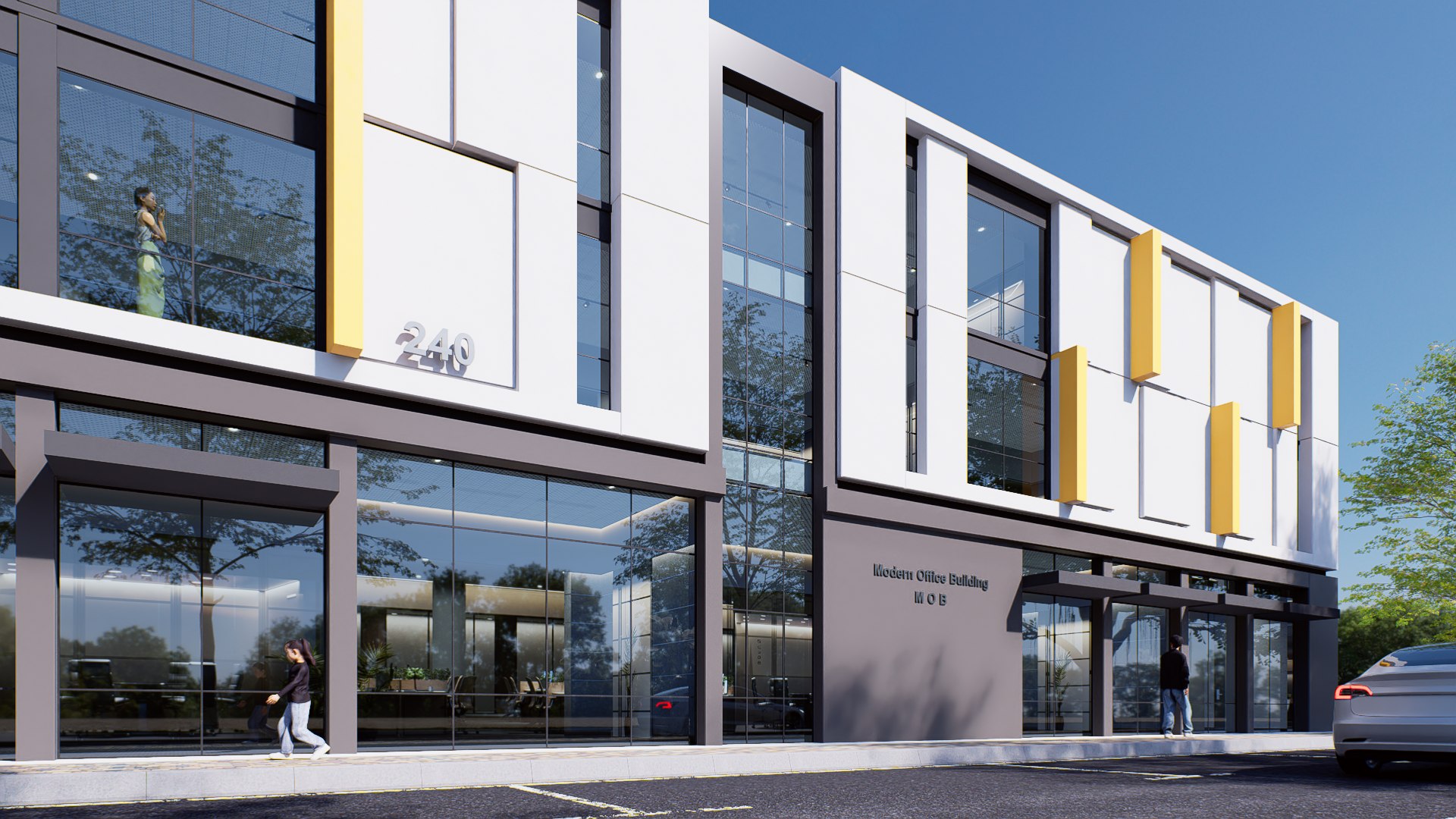 3D Commercial Building Model - TurboSquid 2312740