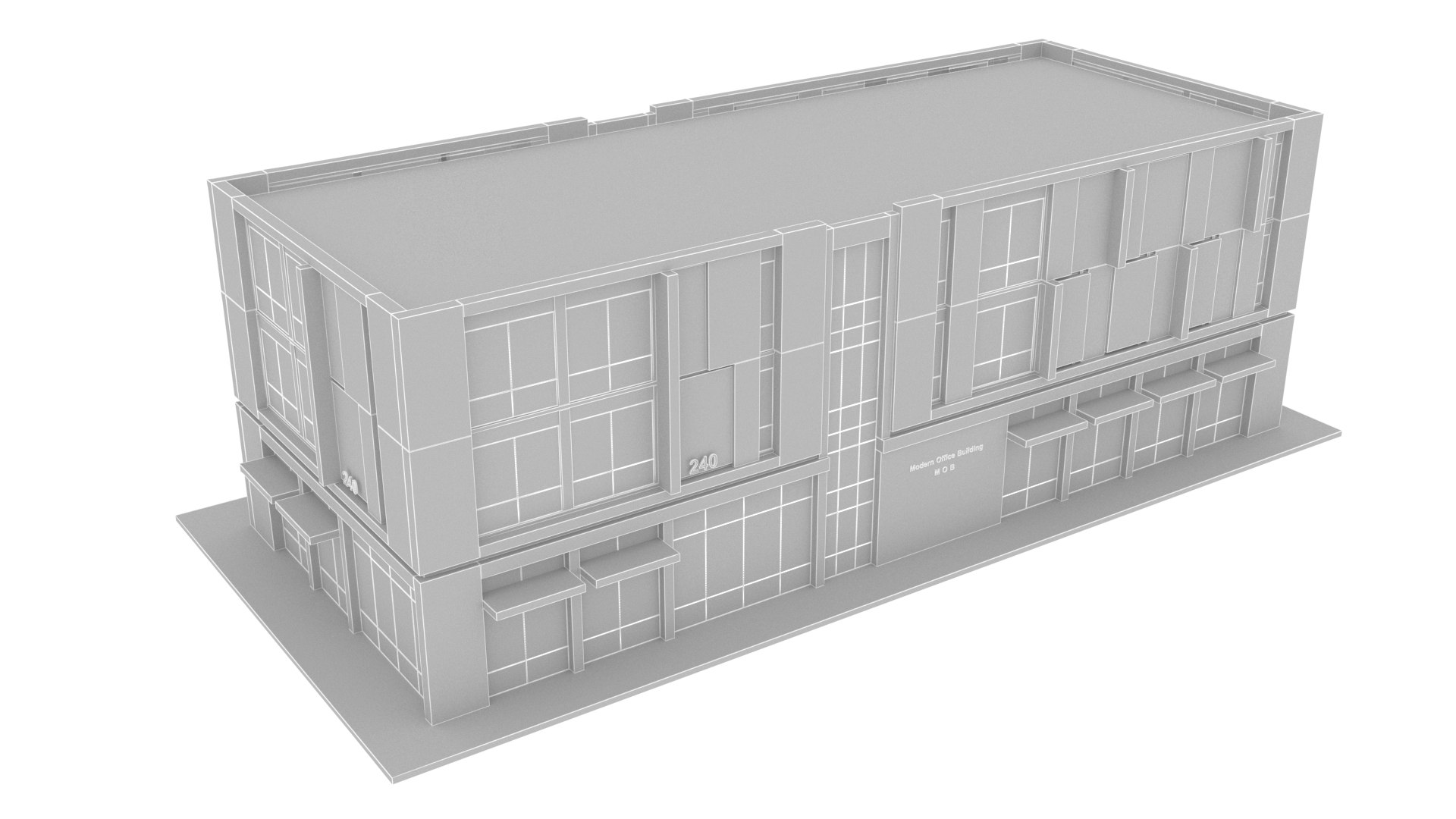 3D Commercial Building Model - TurboSquid 2312740