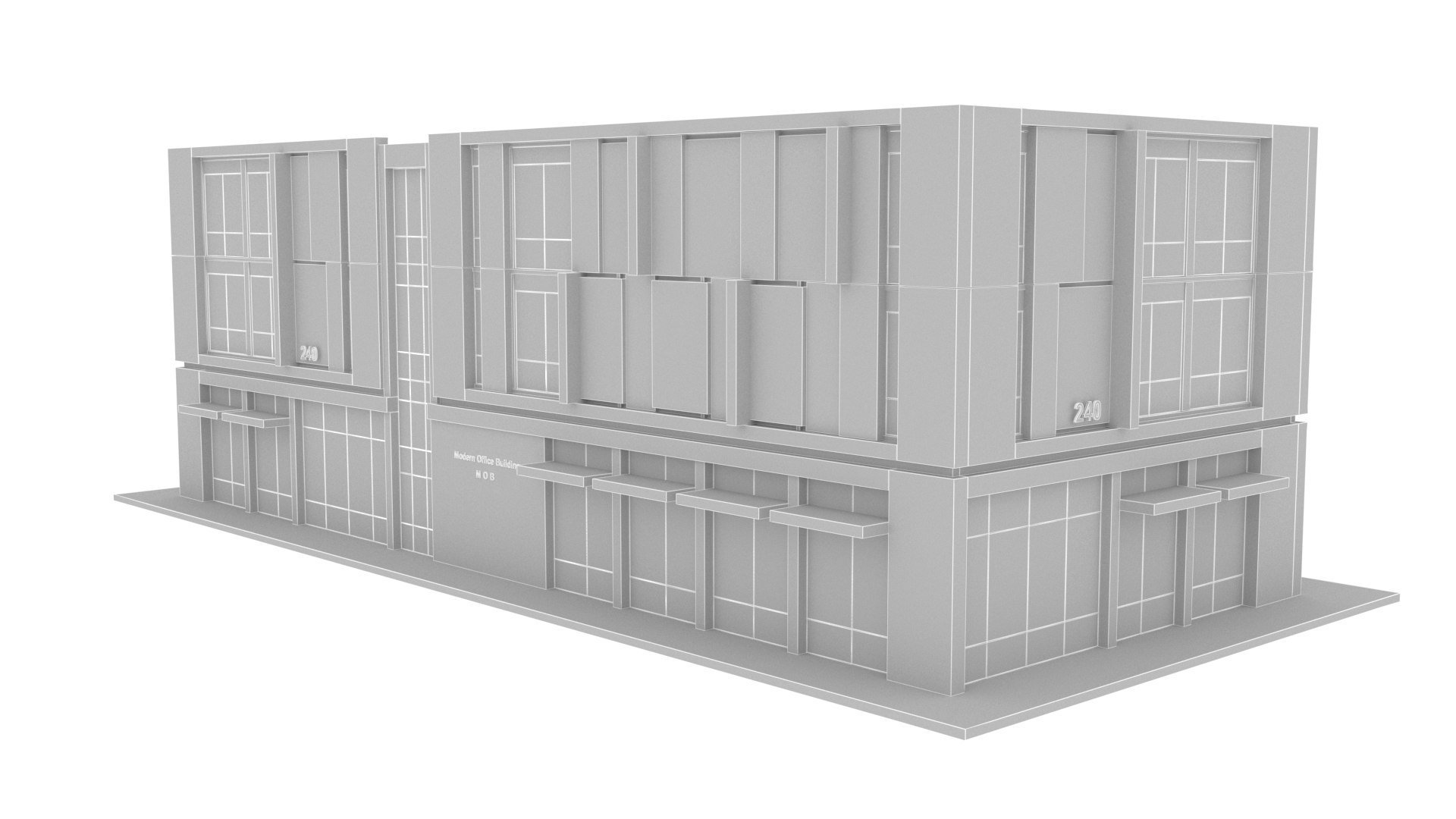 3D Commercial Building Model - TurboSquid 2312740