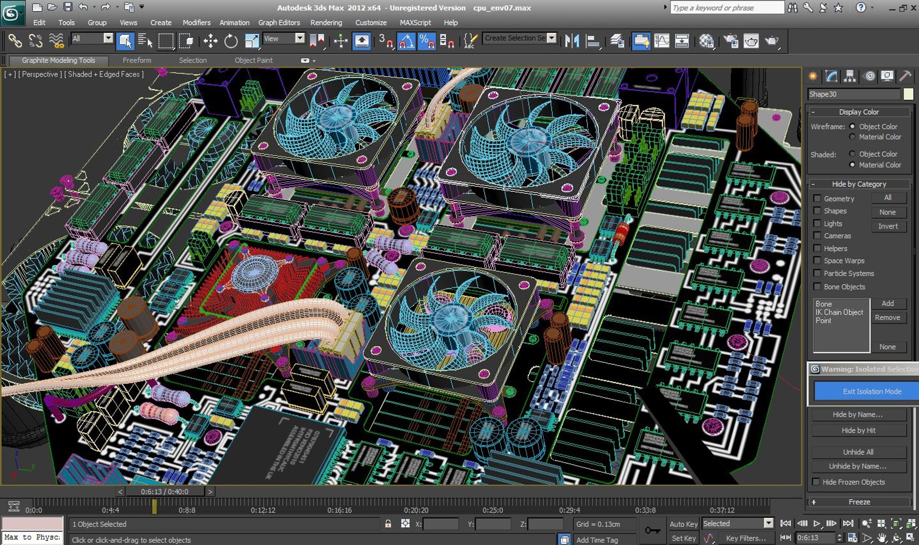 3d Cpu Environment Circuit Board