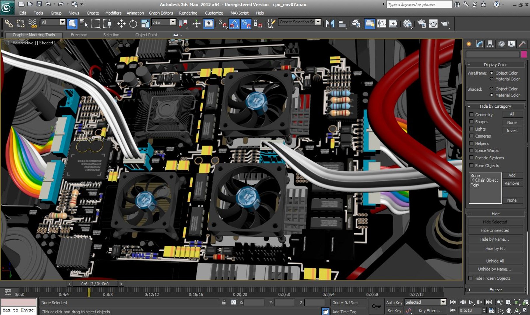 3d Cpu Environment Circuit Board