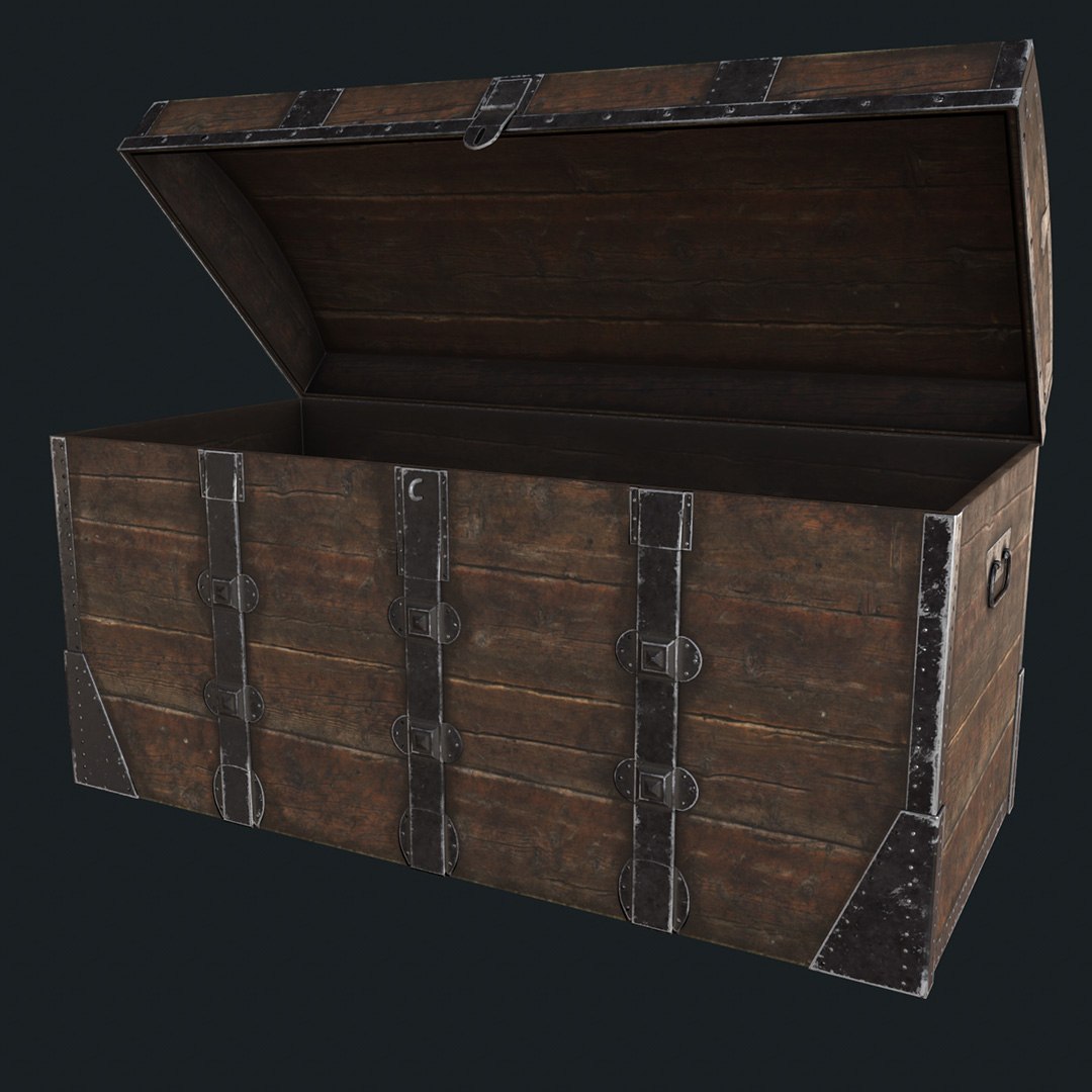 Low-poly Chests 3d Max