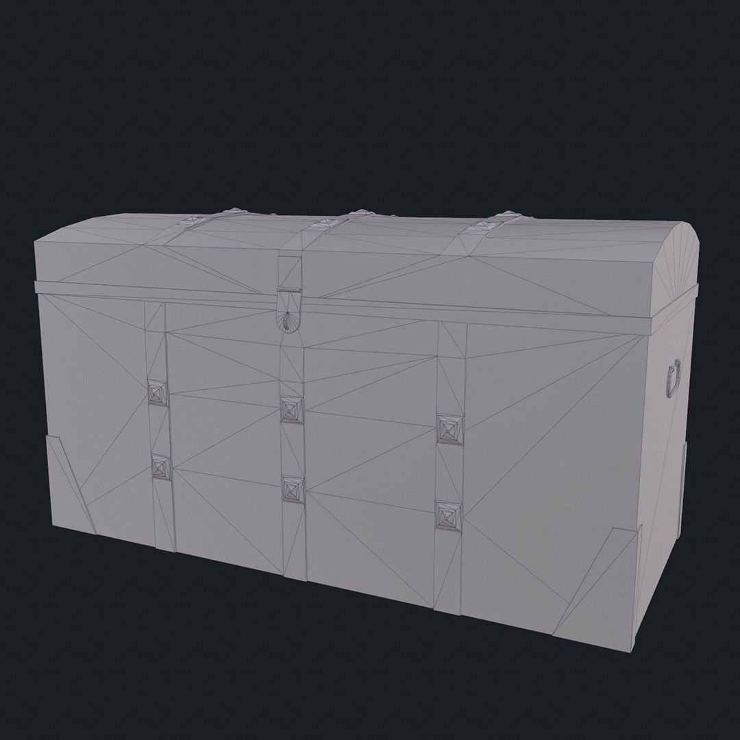 Low-poly Chests 3d Max