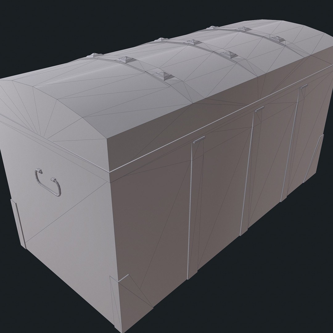 Low-poly Chests 3d Max